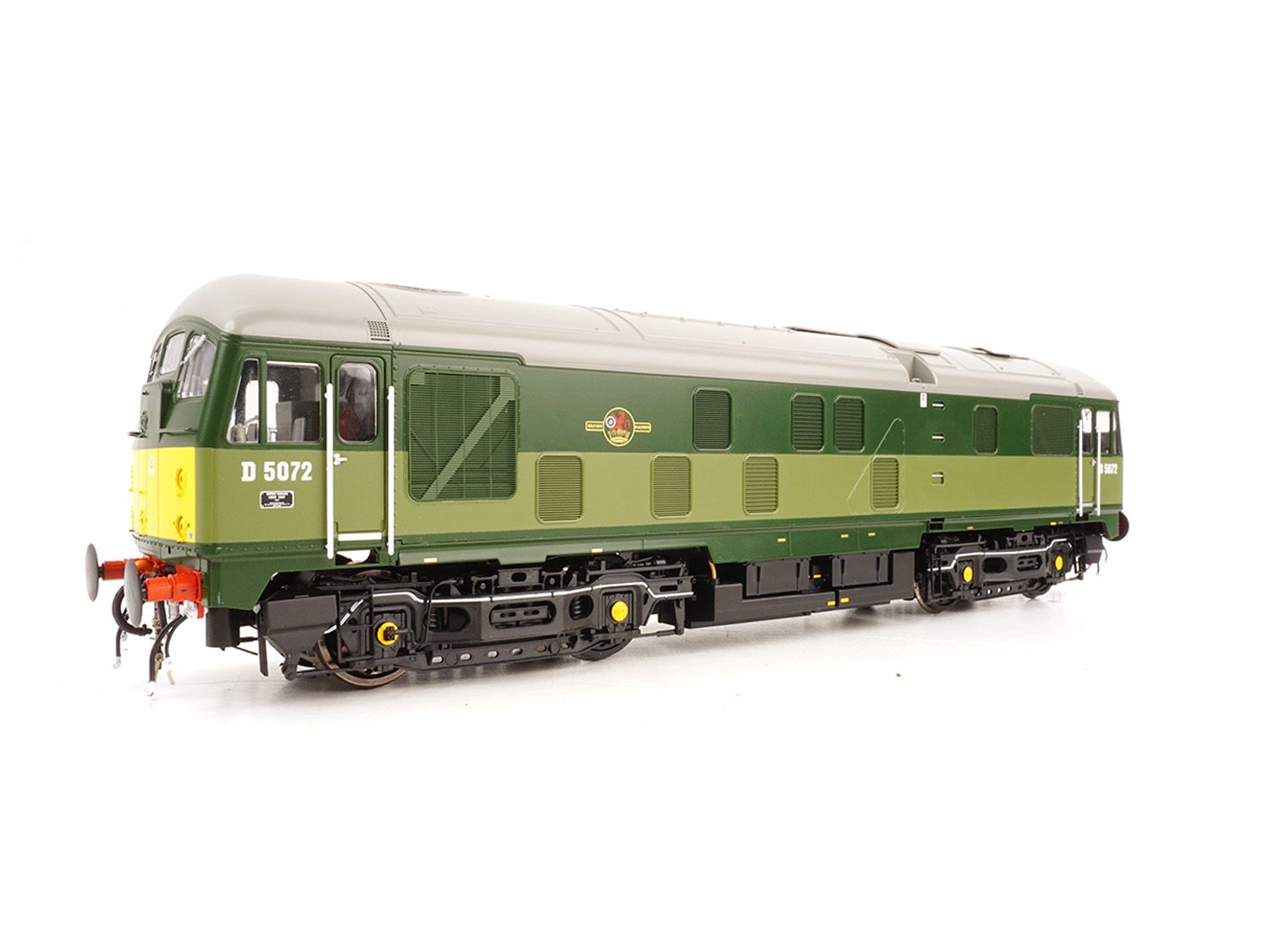 Heljan 2452 - O Gauge Class 24/0 D5072 BR 2 Tone Green Small Yellow Pa ...
